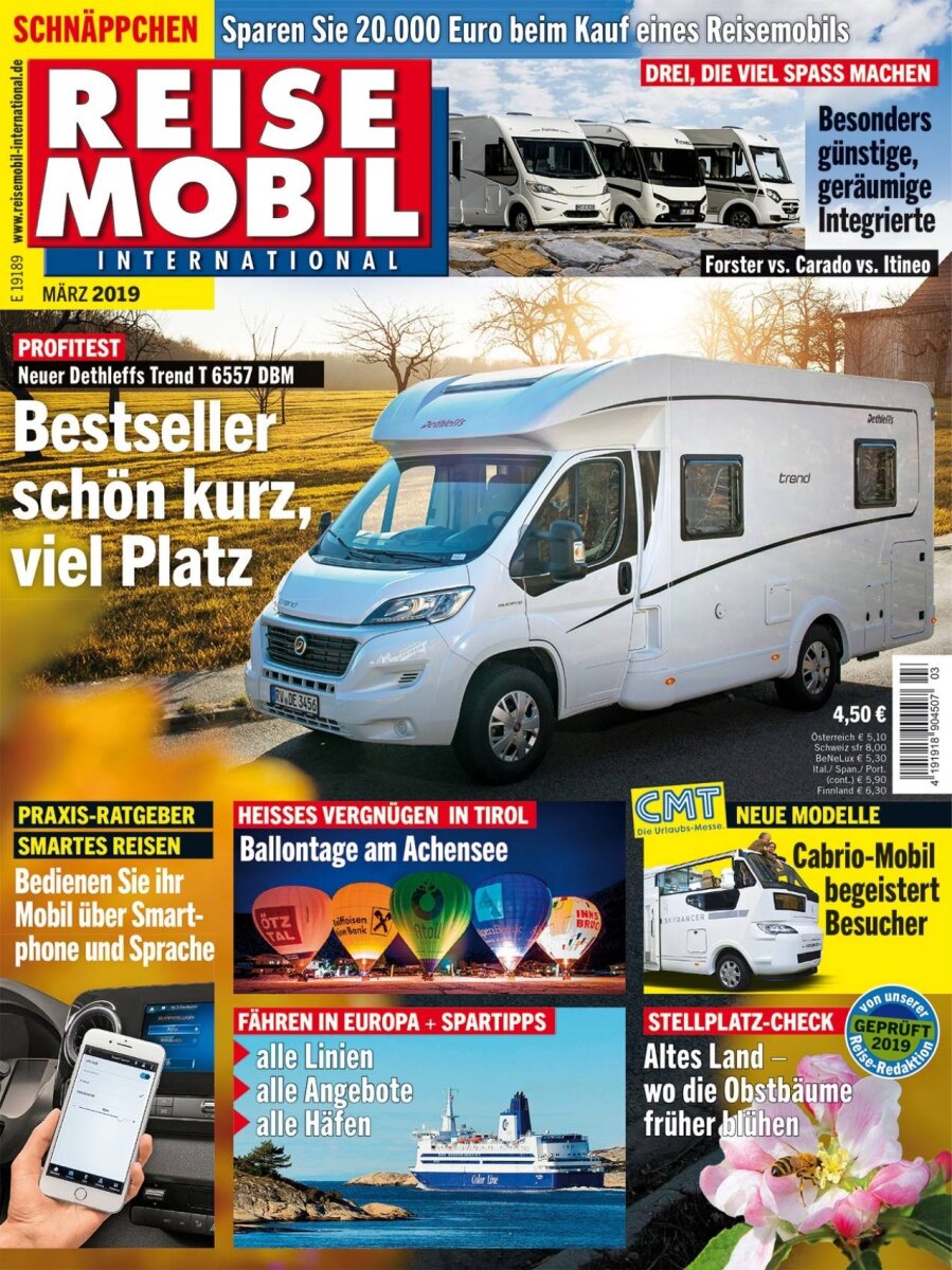 Reisemobil International 03/2019 E-Paper, 4,50