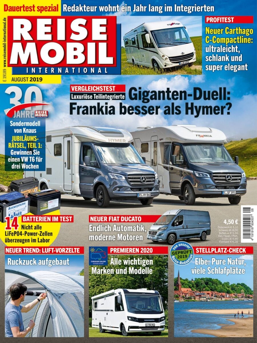 Reisemobil International 08/2019 E-Paper, 4,50