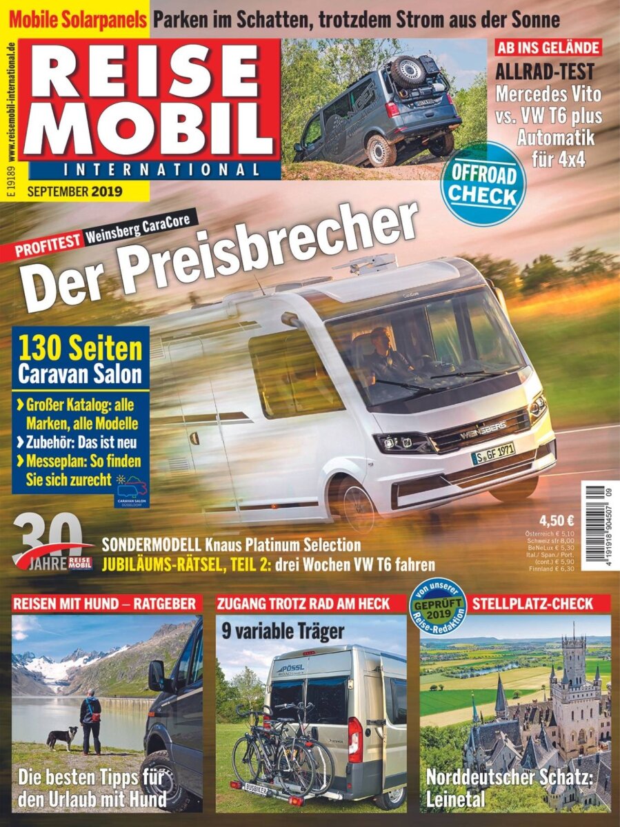 Reisemobil International 09/2019 E-Paper, 4,50