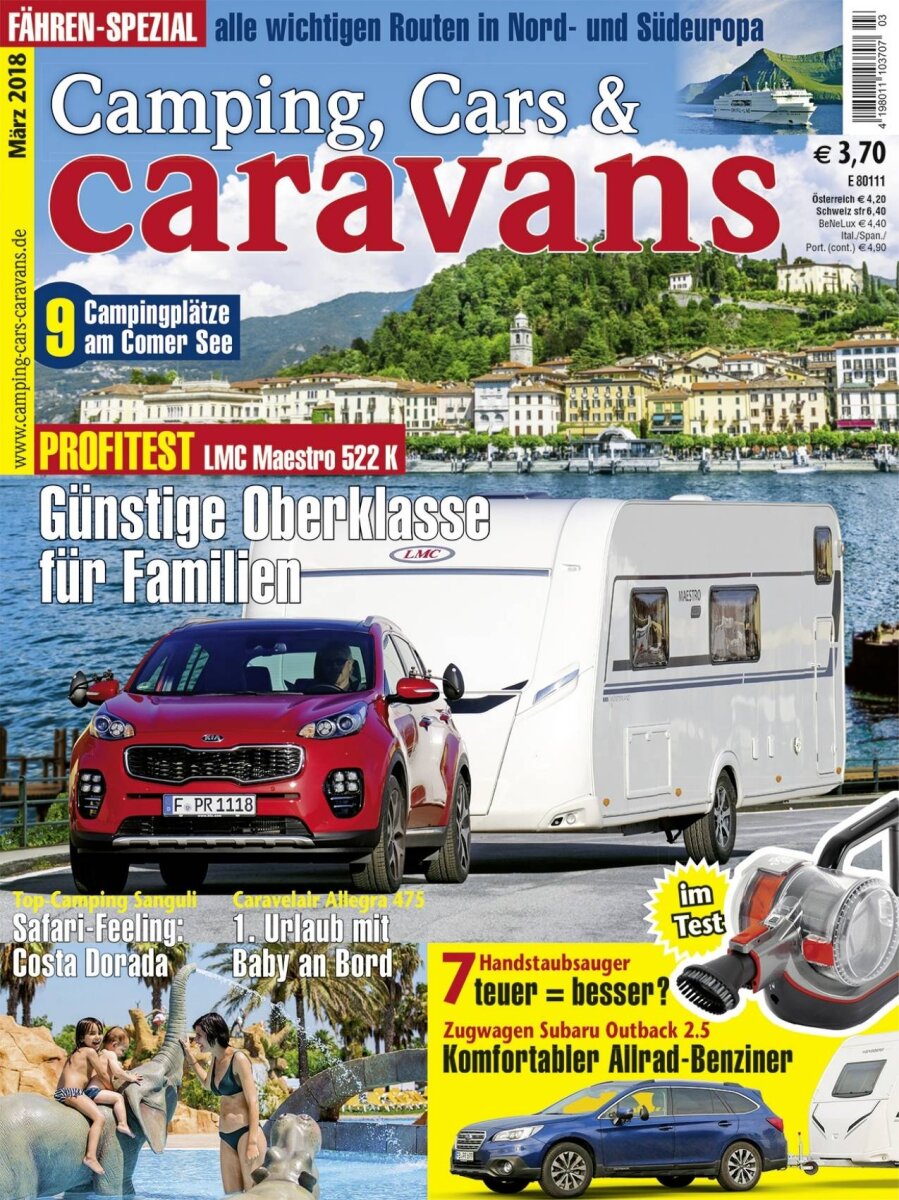Camping, Cars & Caravans 3/2018 E-Paper, 3,70