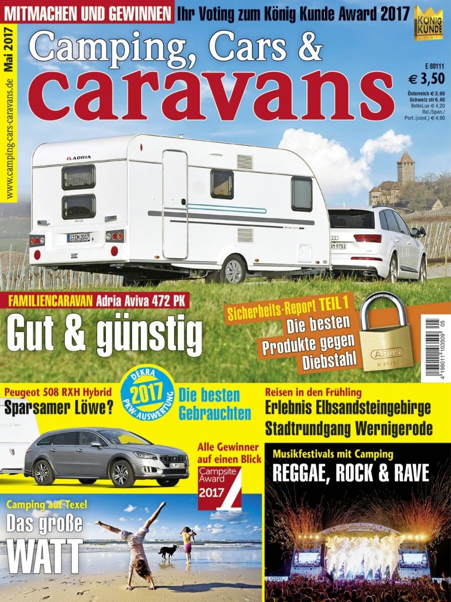 Camping, Cars & Caravans 5/2017 E-Paper, 3,50